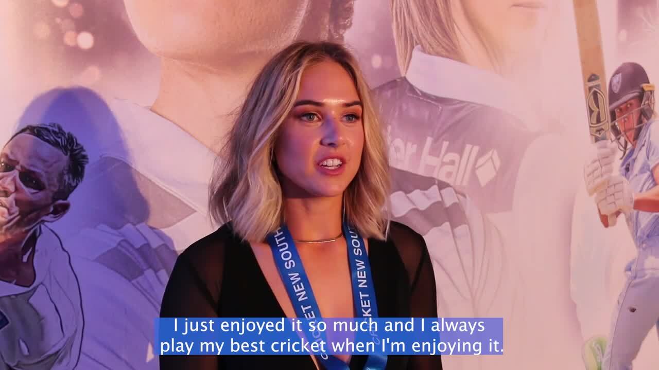 Maitlan Brown Belinda Clark Medal Winning Interview | Cricket NSW